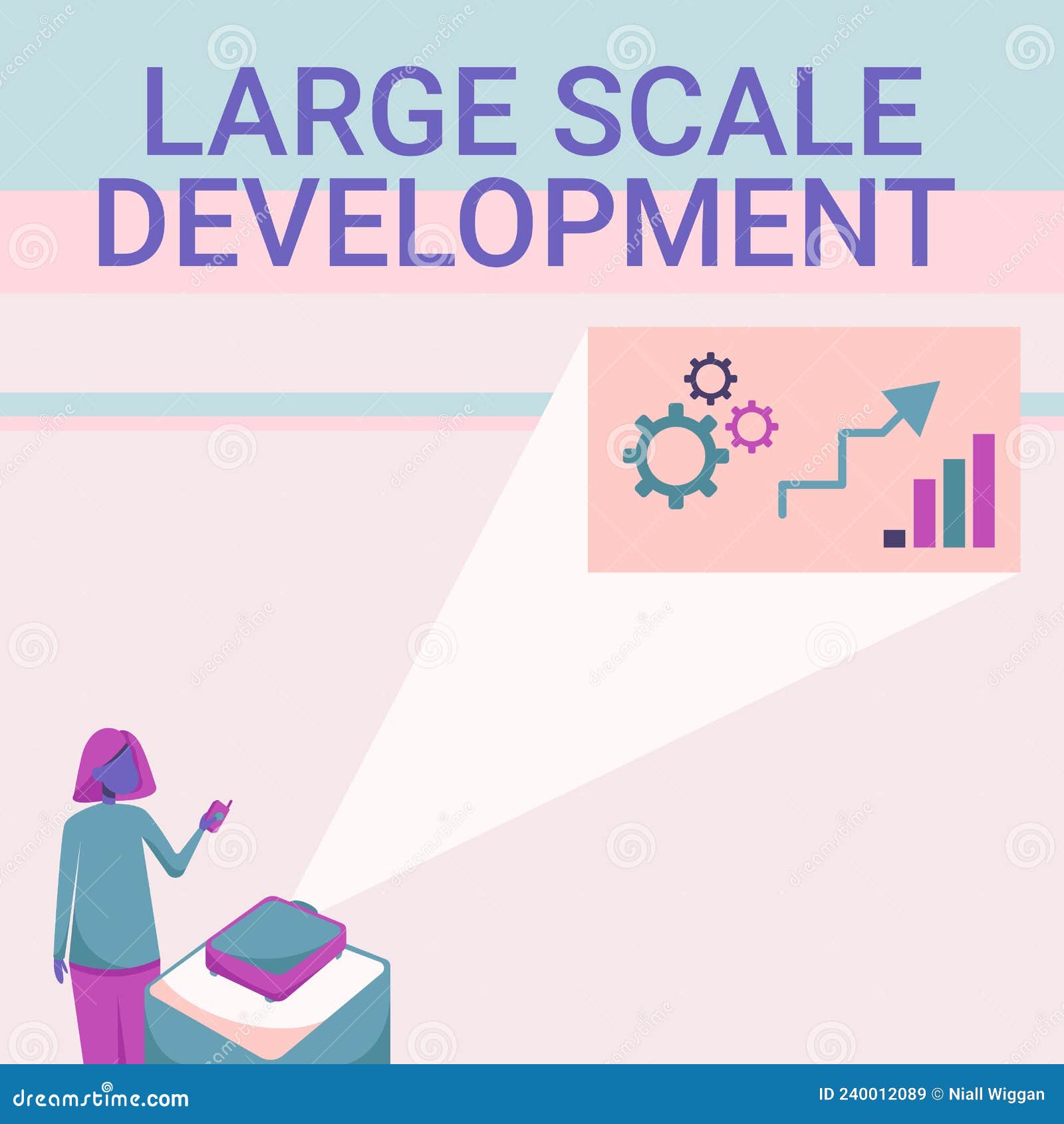 Writing Displaying Text Large Scale Development. Business Idea Very ...