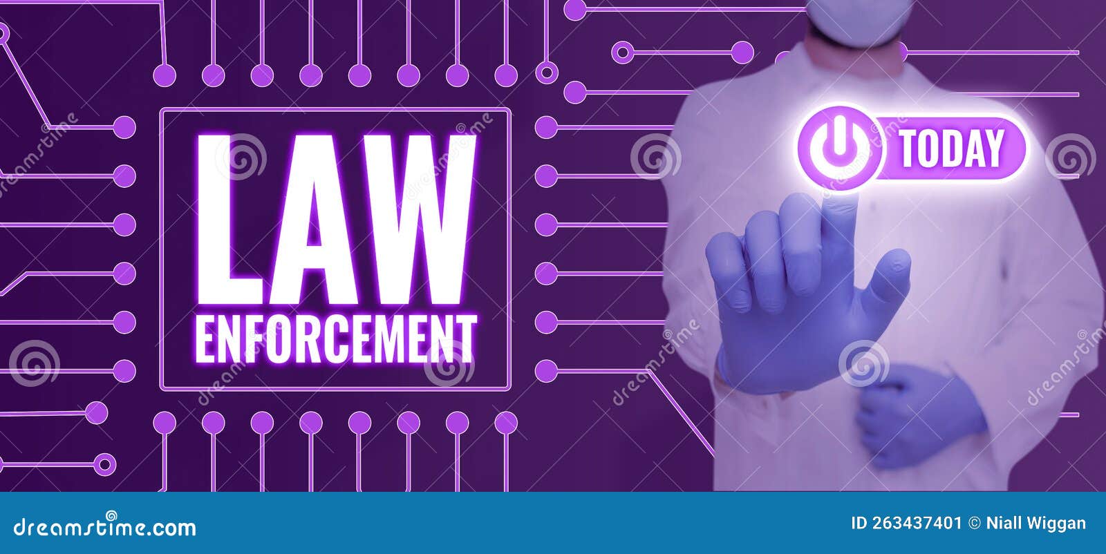 Conceptual Caption Law Enforcement. Business Approach Activity of ...