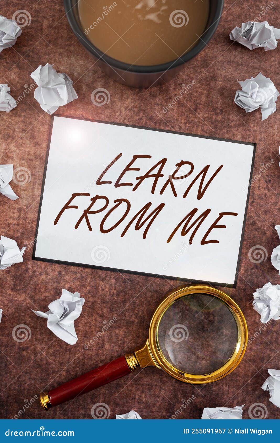 Writing Displaying Text Learn from Me. Concept Meaning Follow My Lead ...