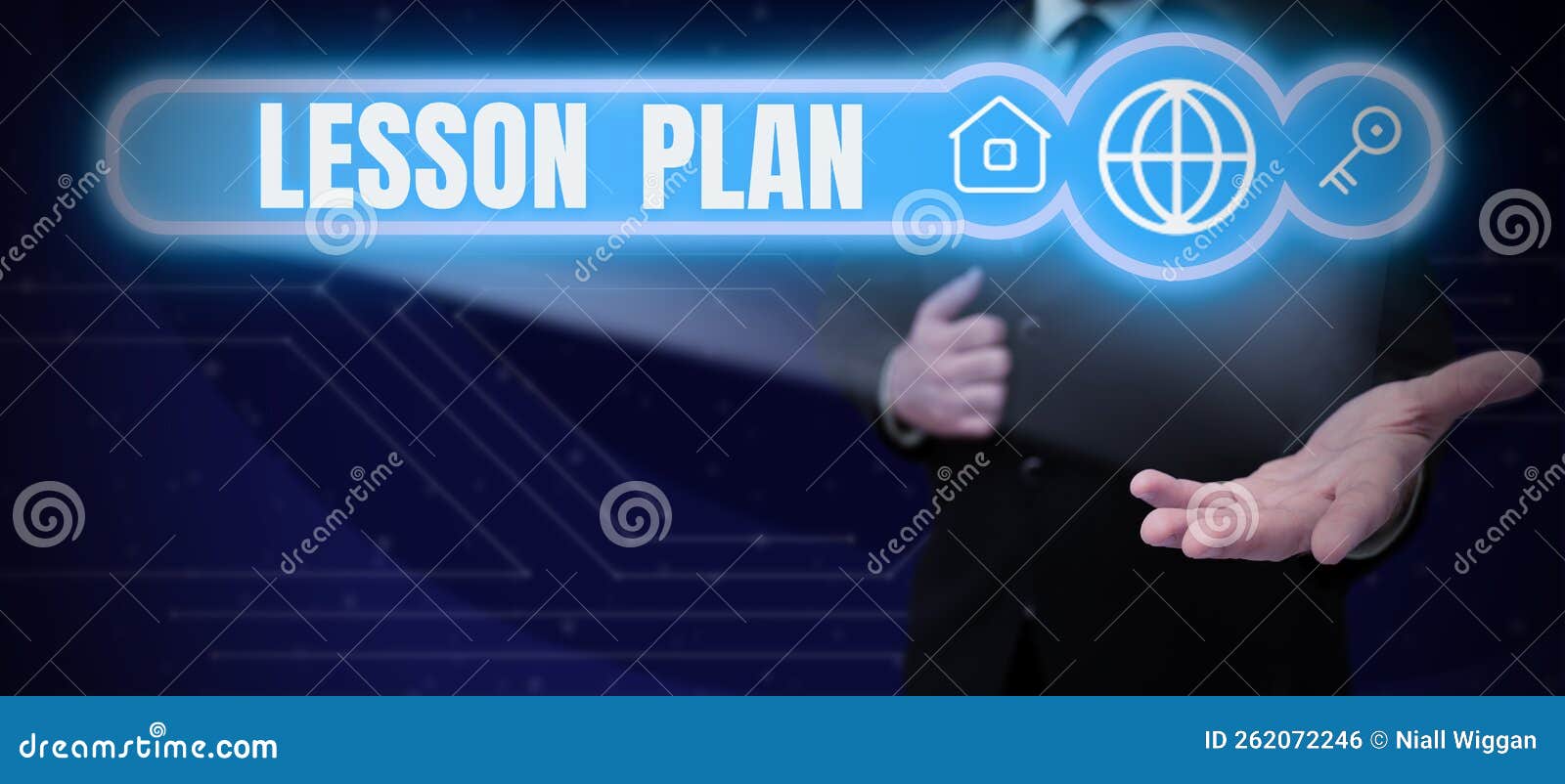 Writing Displaying Text Lesson Plan. Word Written on a Teacher S ...