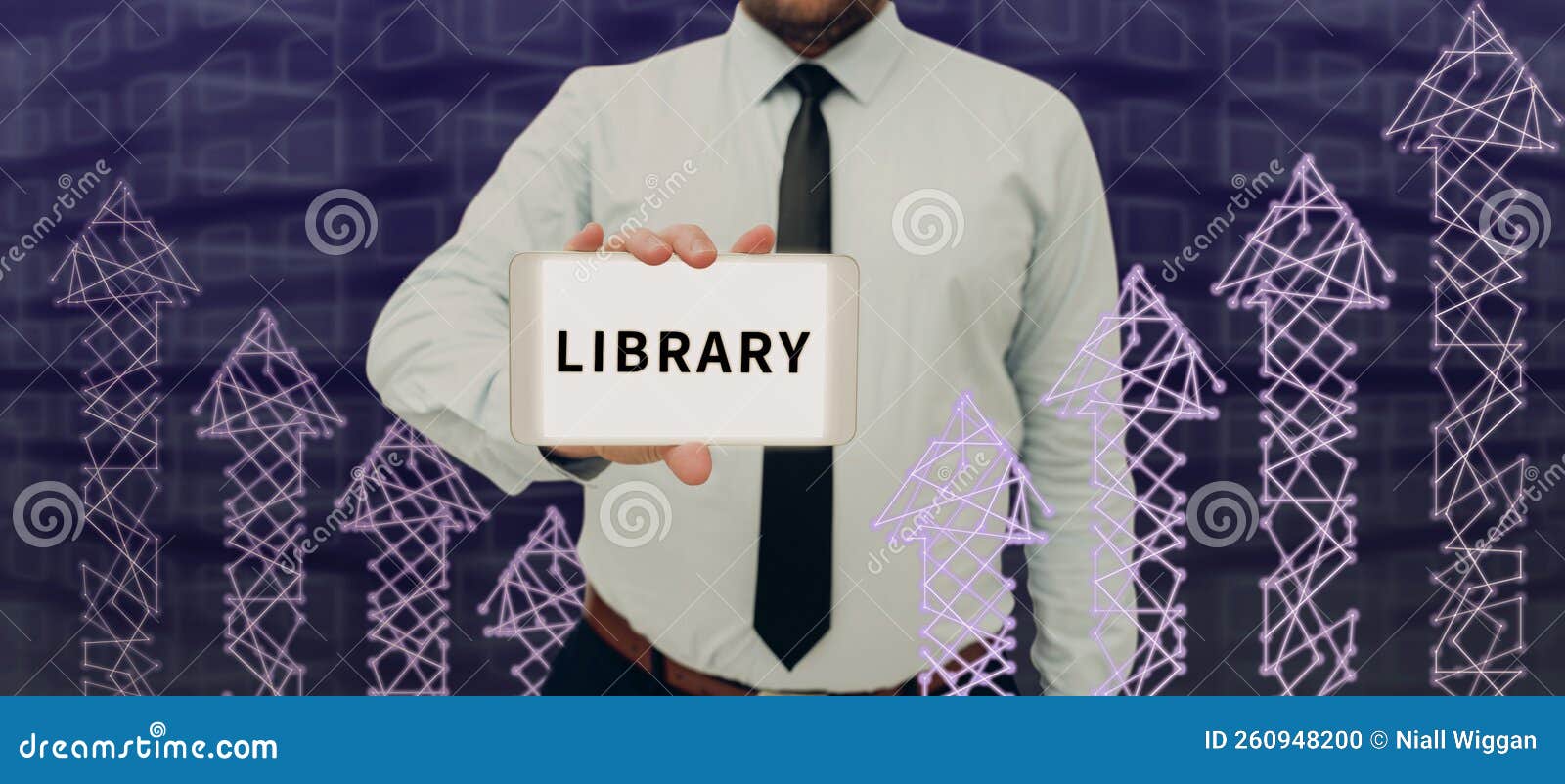 Writing Displaying Text Library. Word Written on Curated Collection of ...