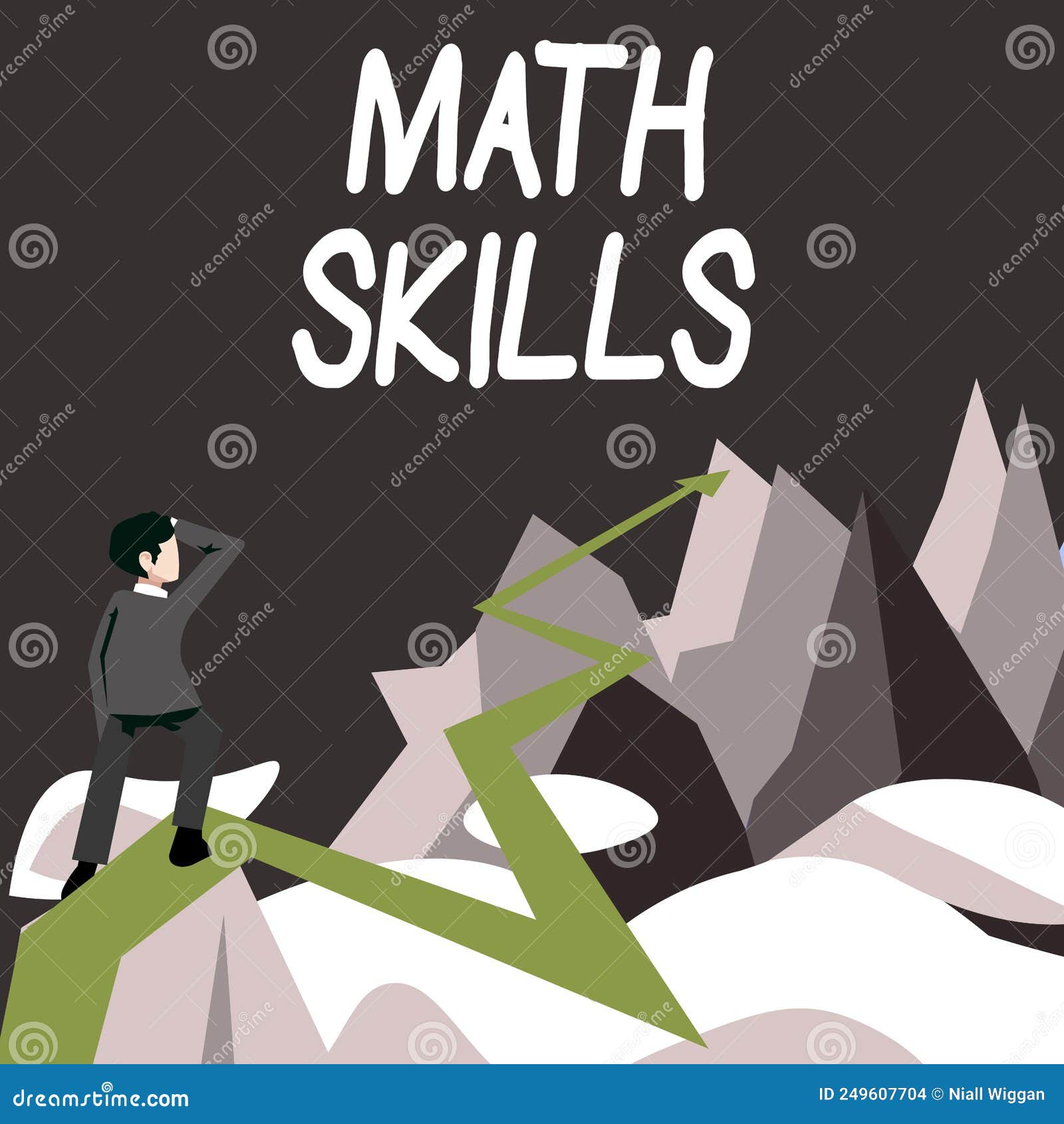 Writing Displaying Text Math Skills Internet Concept Starting To Learn