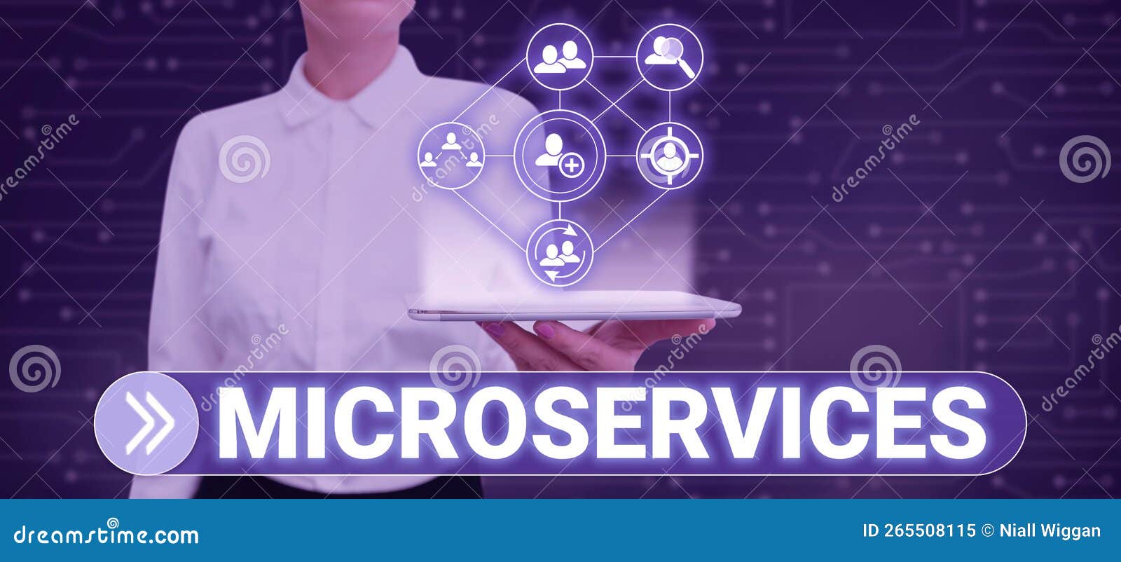 Writing Displaying Text Microservices. Business Showcase Software ...