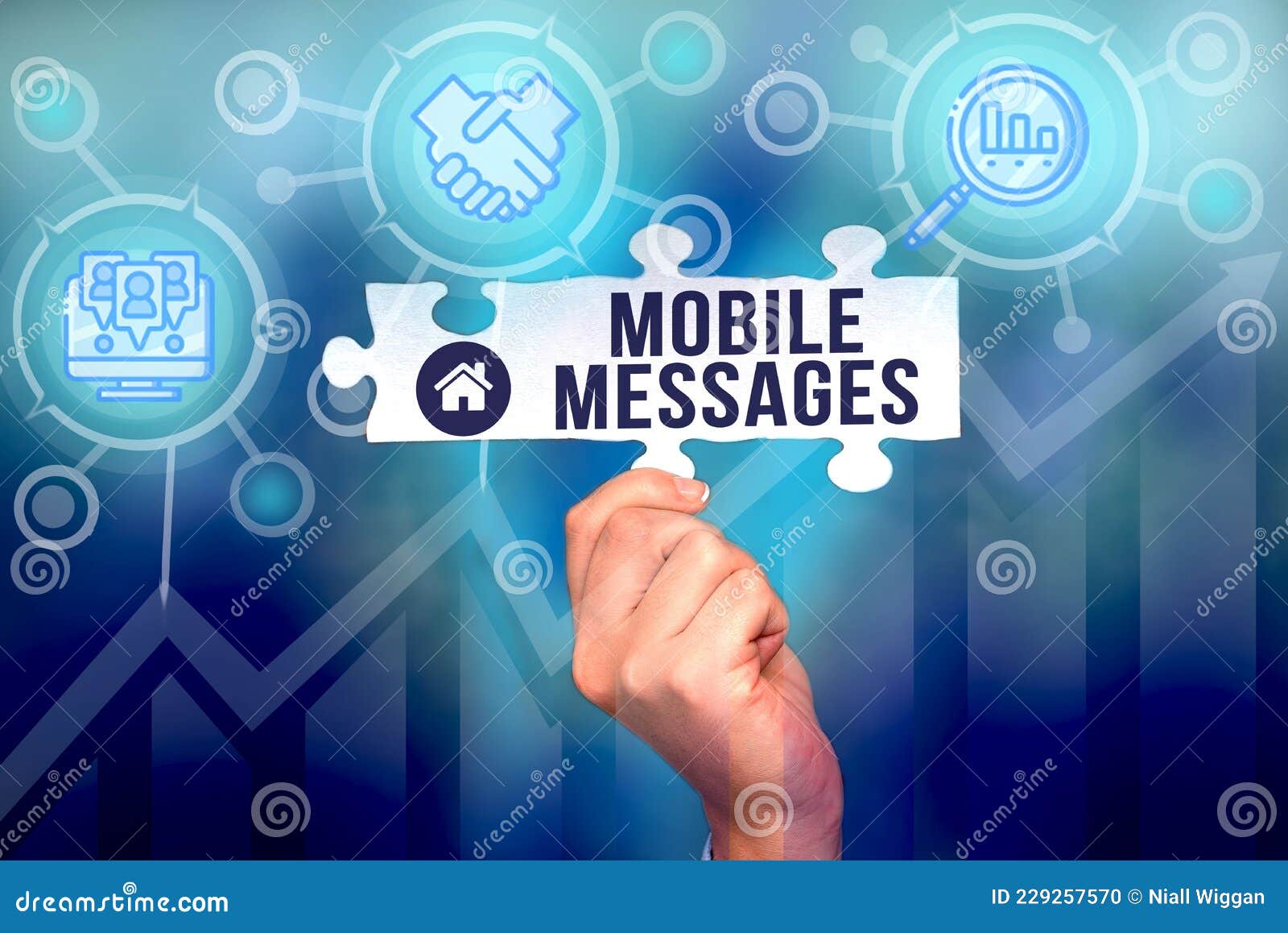 Writing Displaying Text Mobile Messages. Business Concept the Act of ...