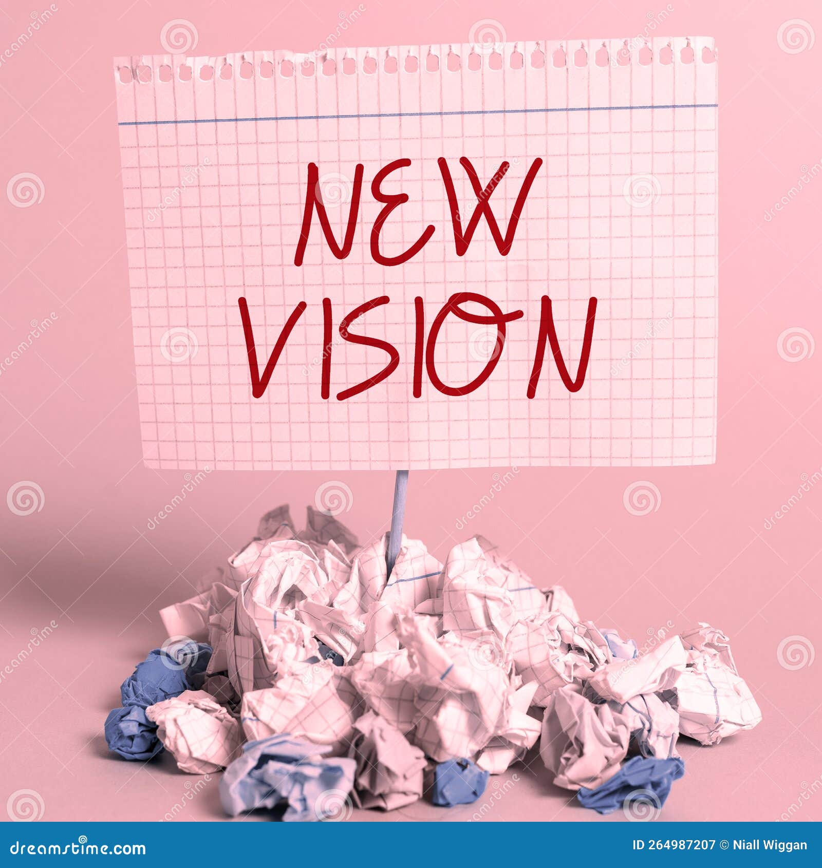 Writing Displaying Text New Vision. Word for Seeing Some Future ...