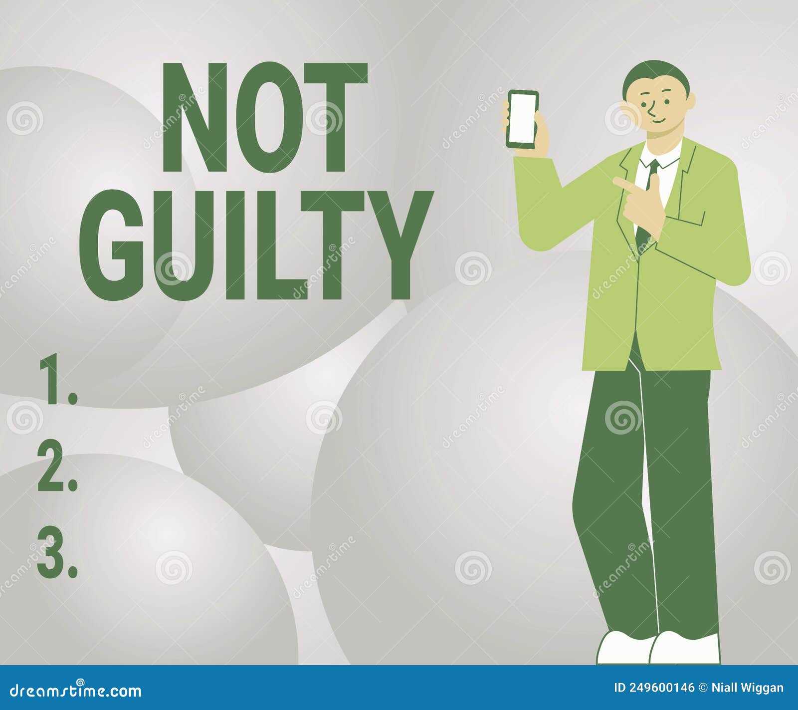 Writing Displaying Text Not Guilty. Business Idea Someone is Innocent ...