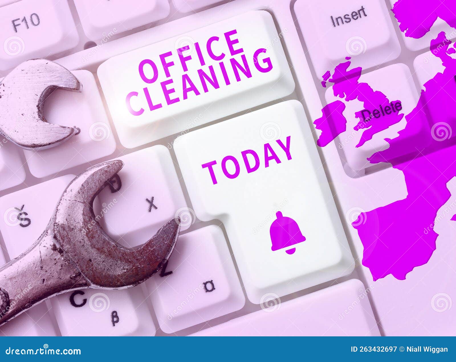 Writing Displaying Text Office Cleaning. Internet Concept the Action or ...