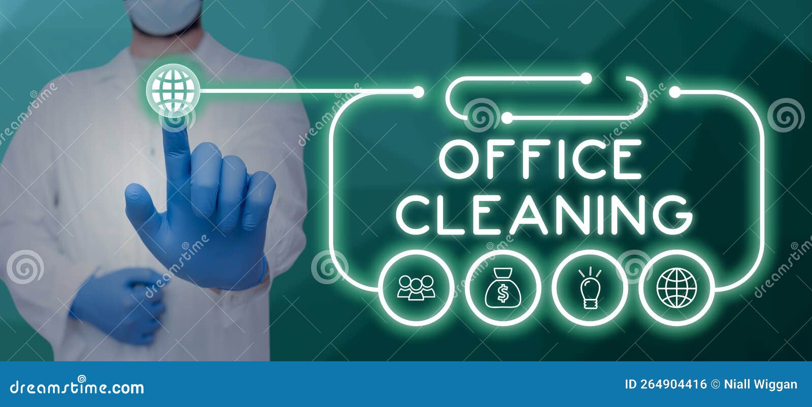 Writing Displaying Text Office Cleaning. Internet Concept the Action or ...