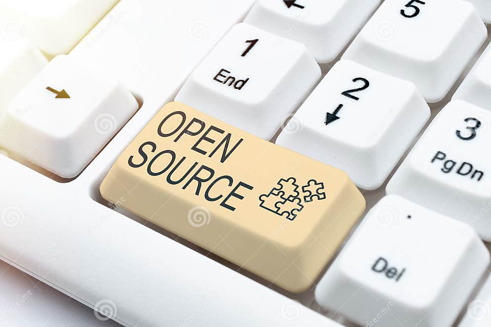 Sign Displaying Open Source. Business Concept Denoting Software Which ... Sign Displaying Open Source. Business Concept Denoting Software Which ...