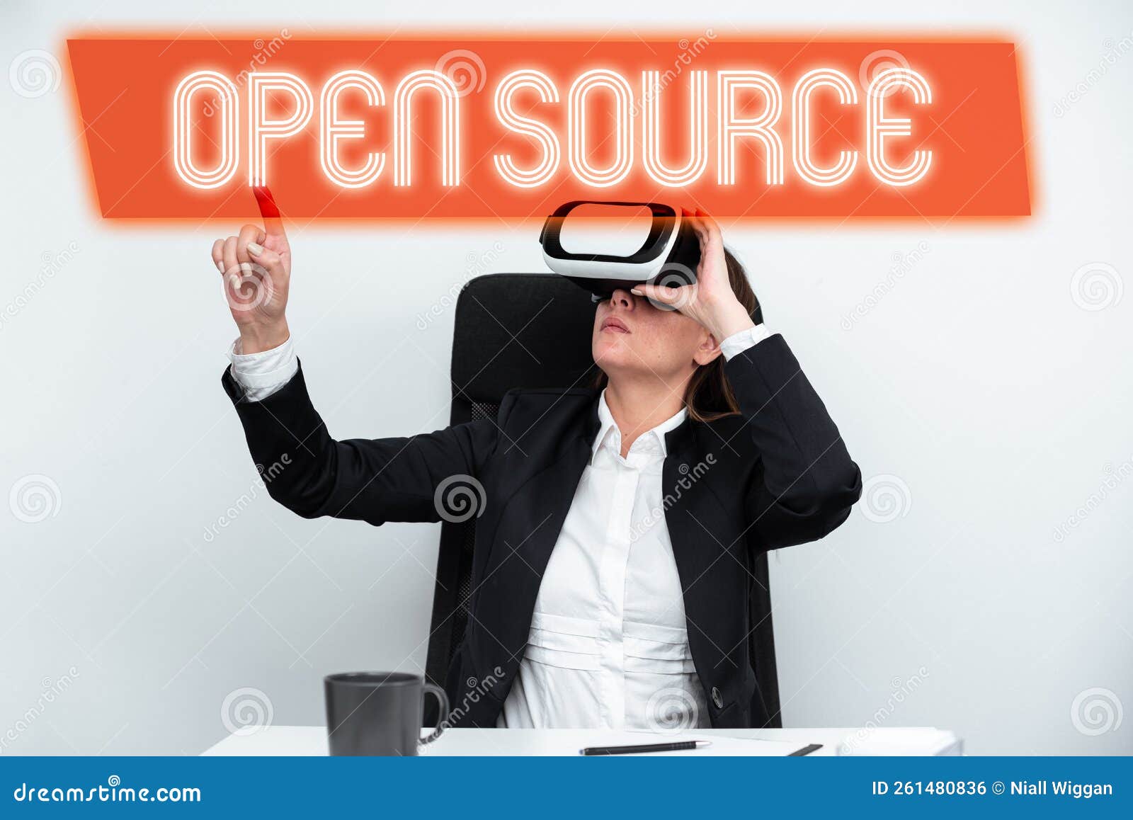 Writing Displaying Text Open Source. Word Written on Contains the Source Code that Can Be ...