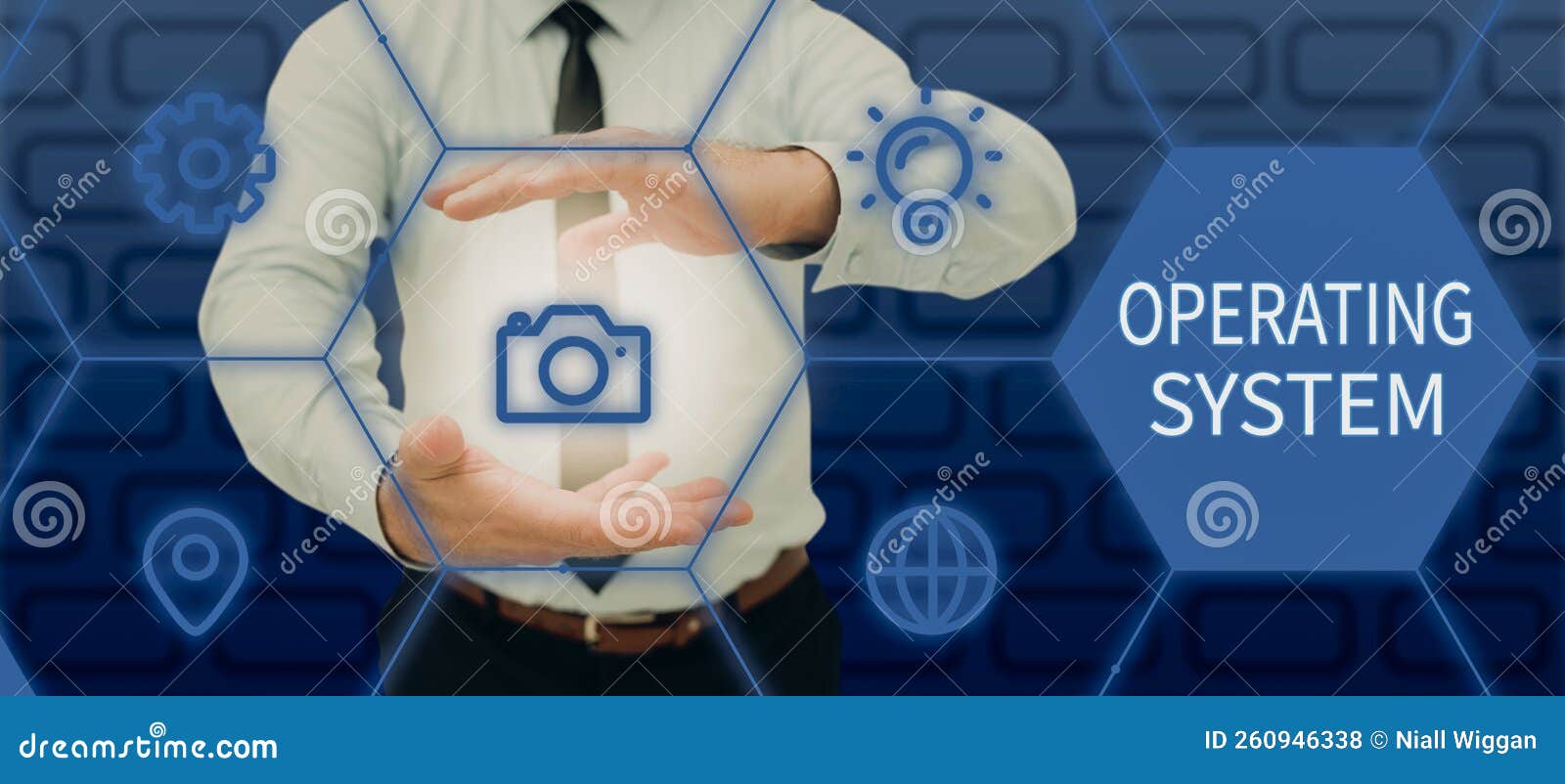 Writing Displaying Text Operating System. Business Showcase Software ...