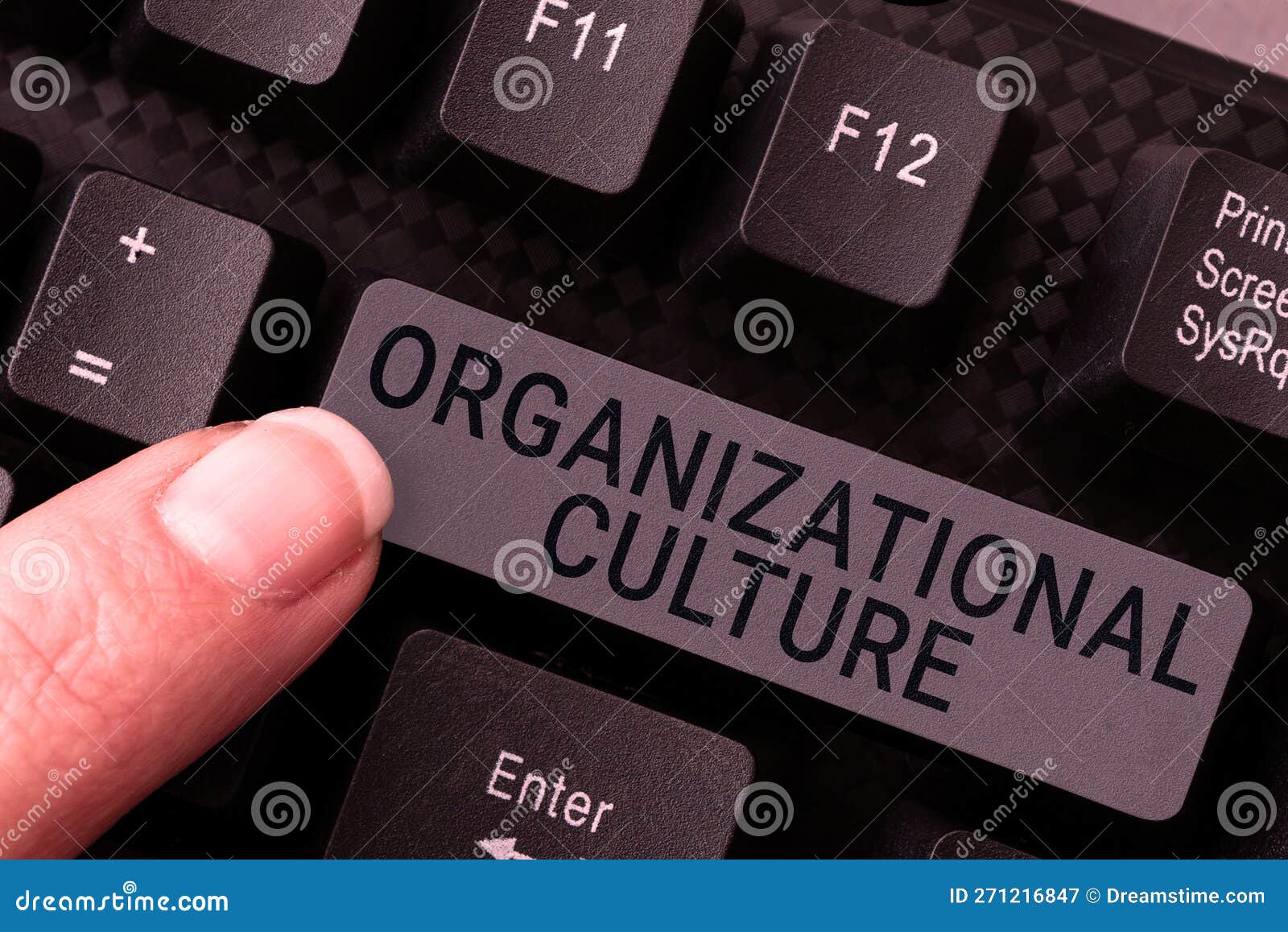 Writing Displaying Text Organizational Culture. Internet Concept the ...