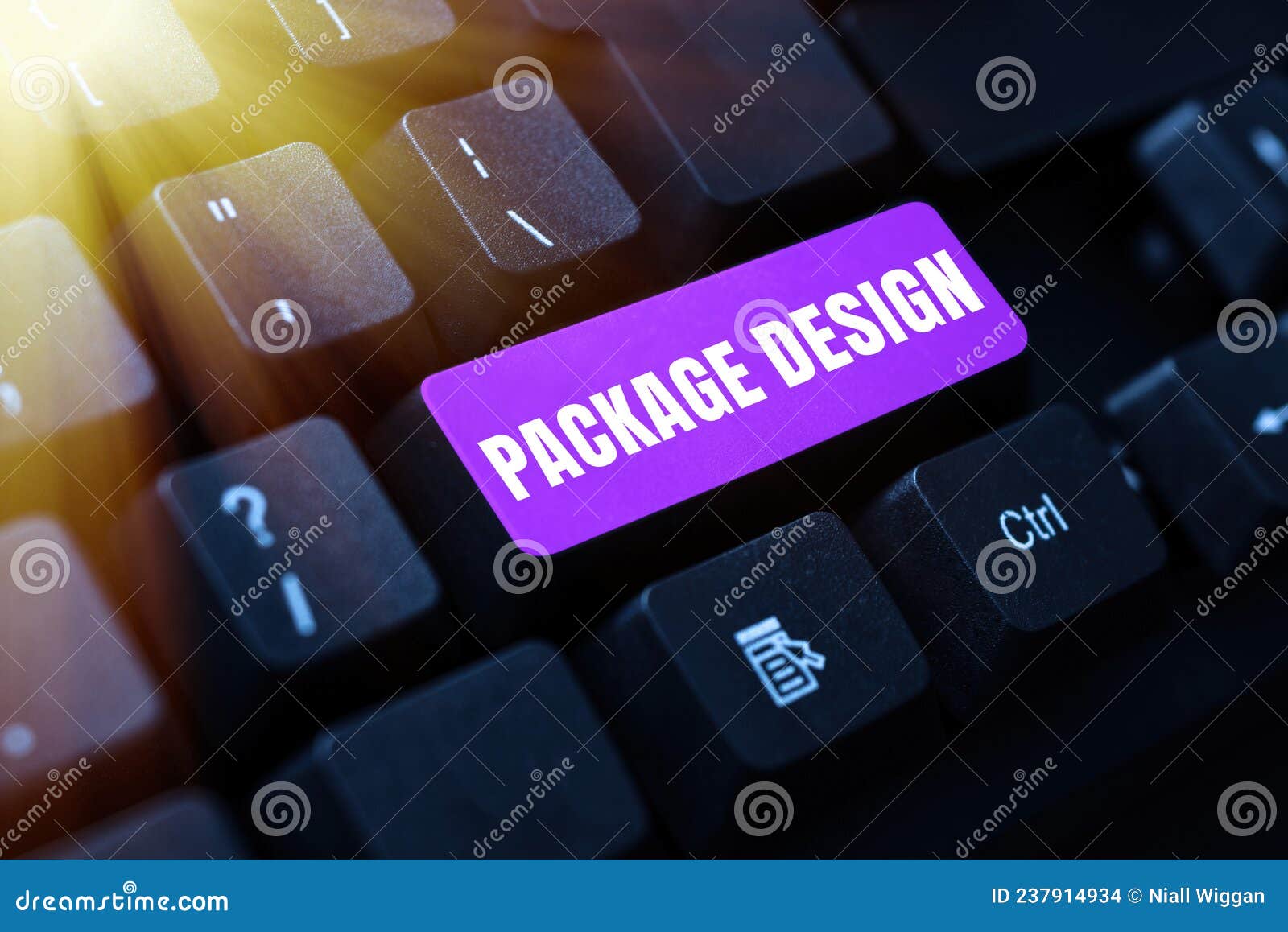Writing Displaying Text Package Design. Business Showcase Strategy in ...
