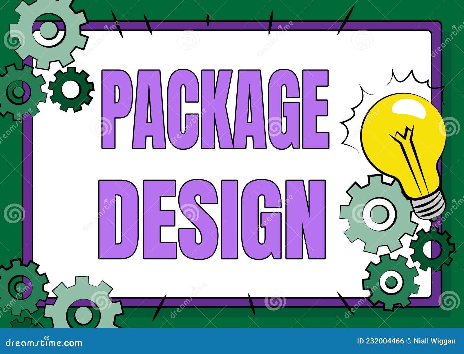 Writing Displaying Text Package Design. Internet Concept Strategy in ...