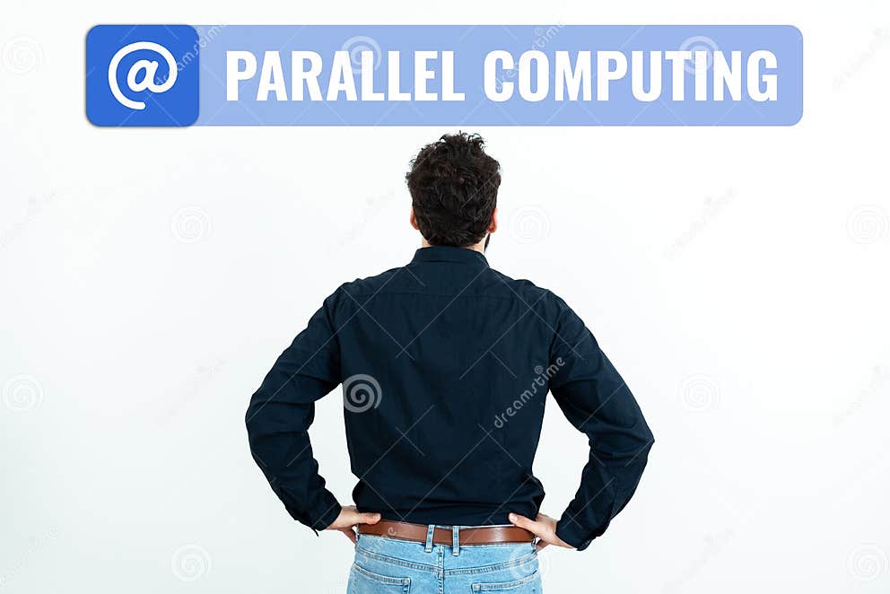 Text Sign Showing Parallel Computing Conceptual Photo Simultaneous Calculation By Means Of