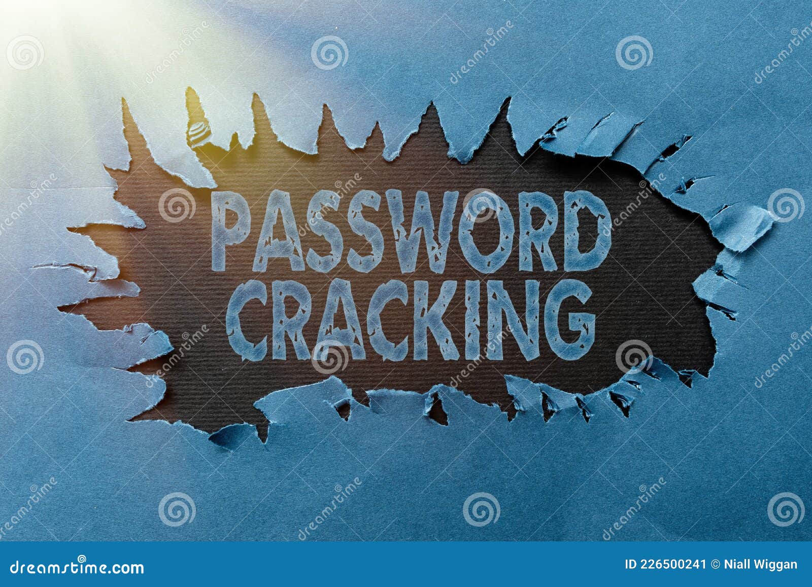 Writing Displaying Text Password Cracking. Word Written on Measures ...