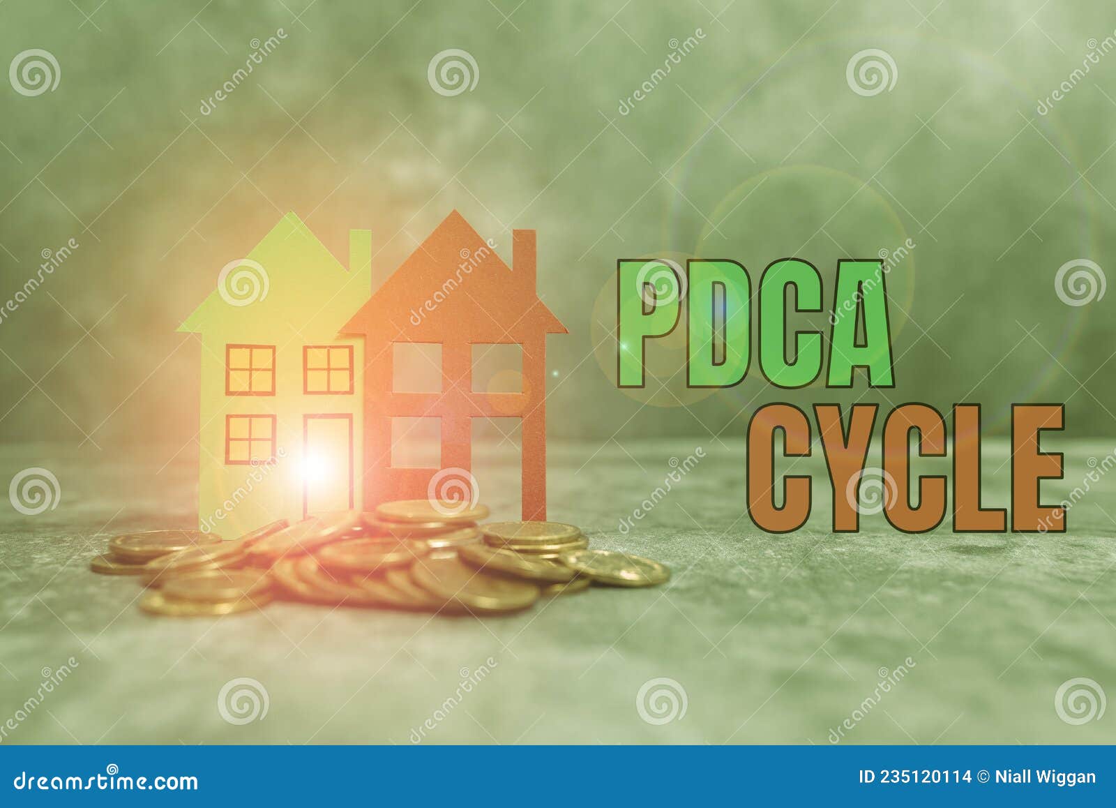Writing Displaying Text Pdca Cycle. Word Written on Use To Control and ...