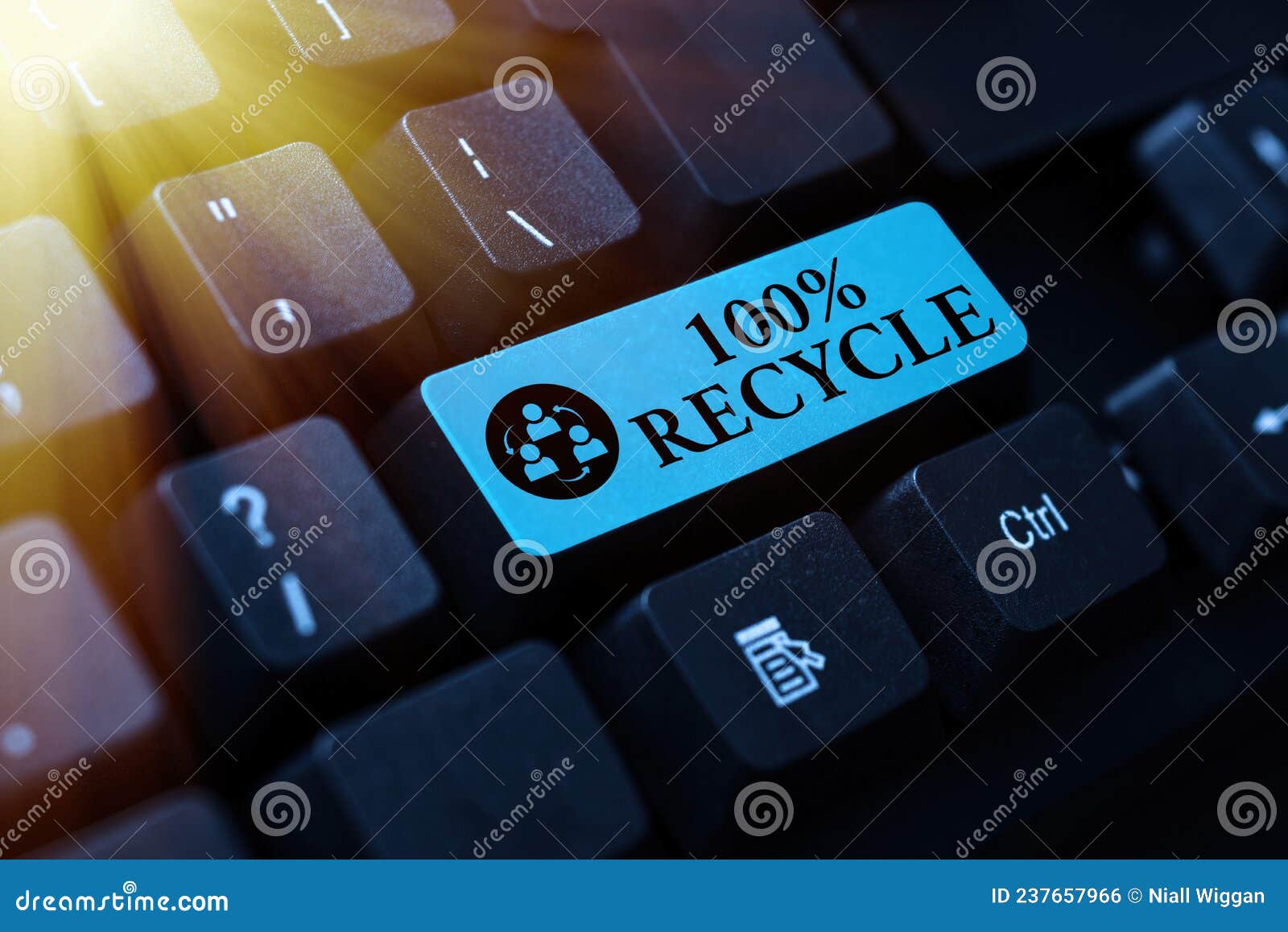 Writing Displaying Text 100 Percent Recycle. Word for Set of ...