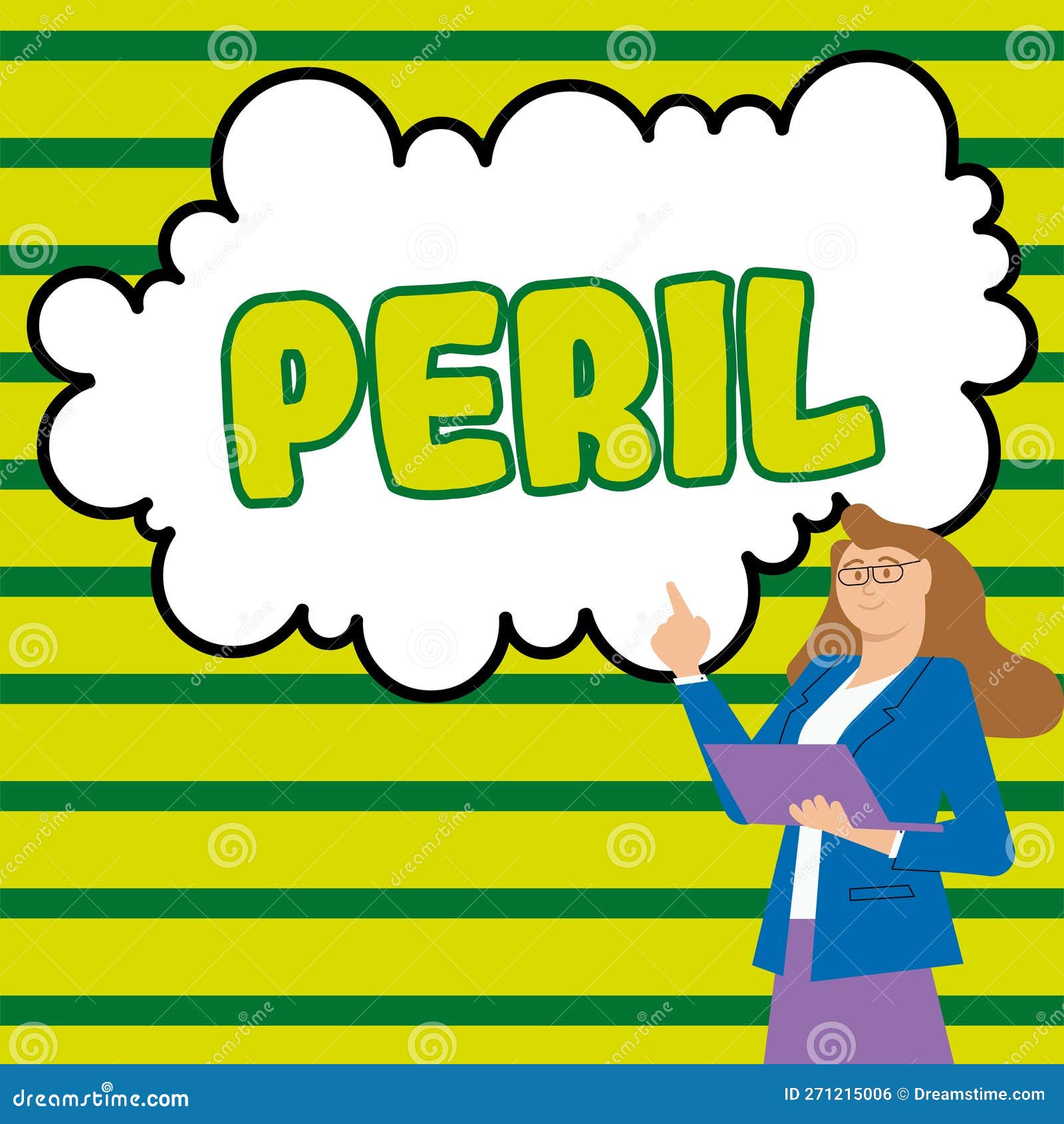 Writing Displaying Text Peril. Word for Indicates Something Extremely ...