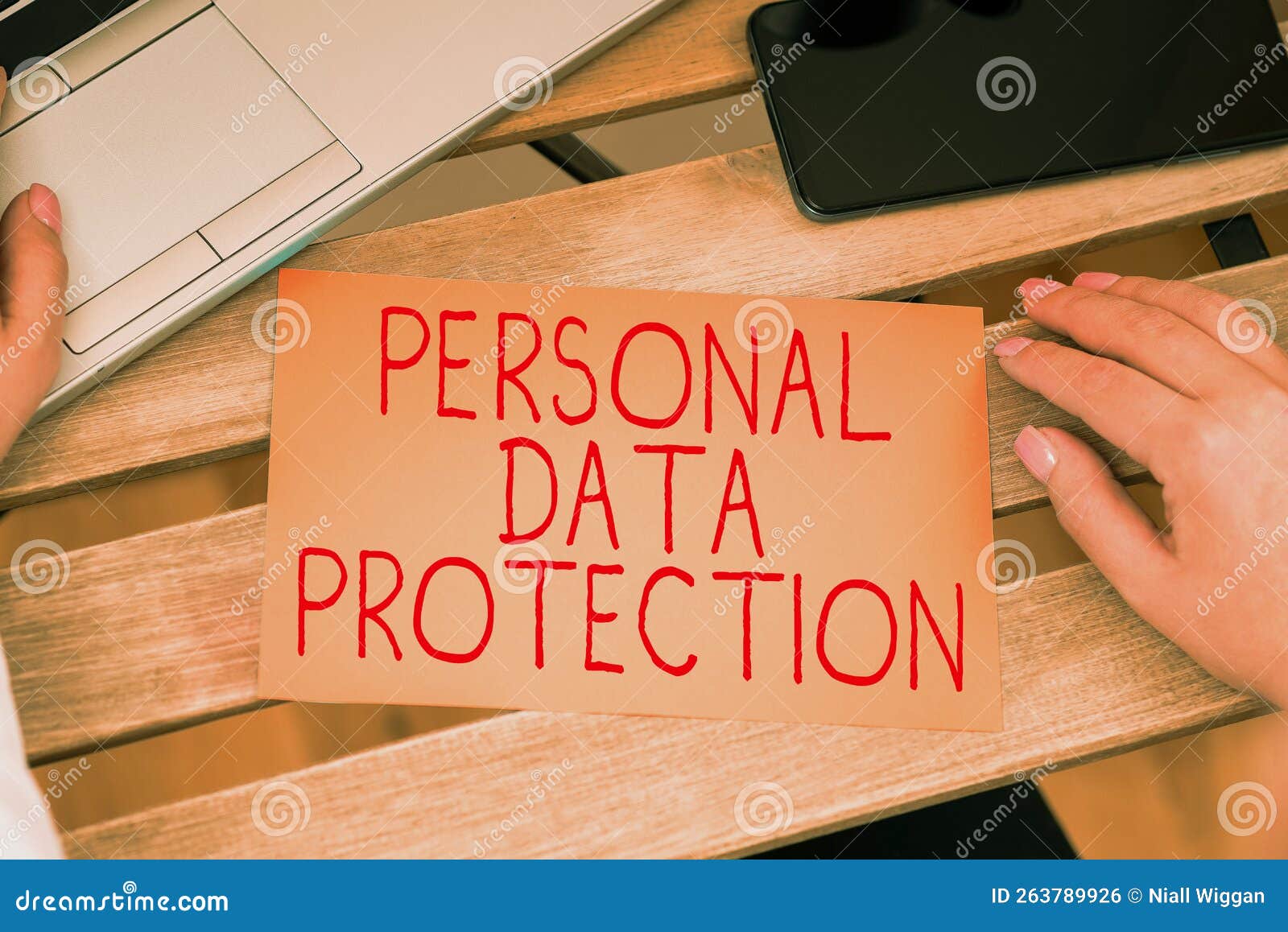 Writing Displaying Text Personal Data Protection. Business Concept ...