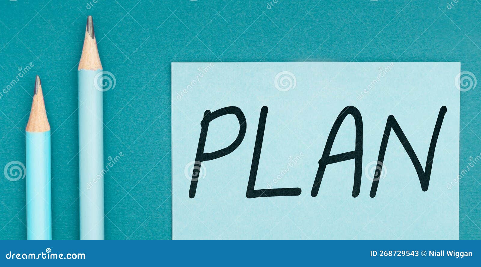 Writing Displaying Text Plan. Business Concept Start of a Detailed ...