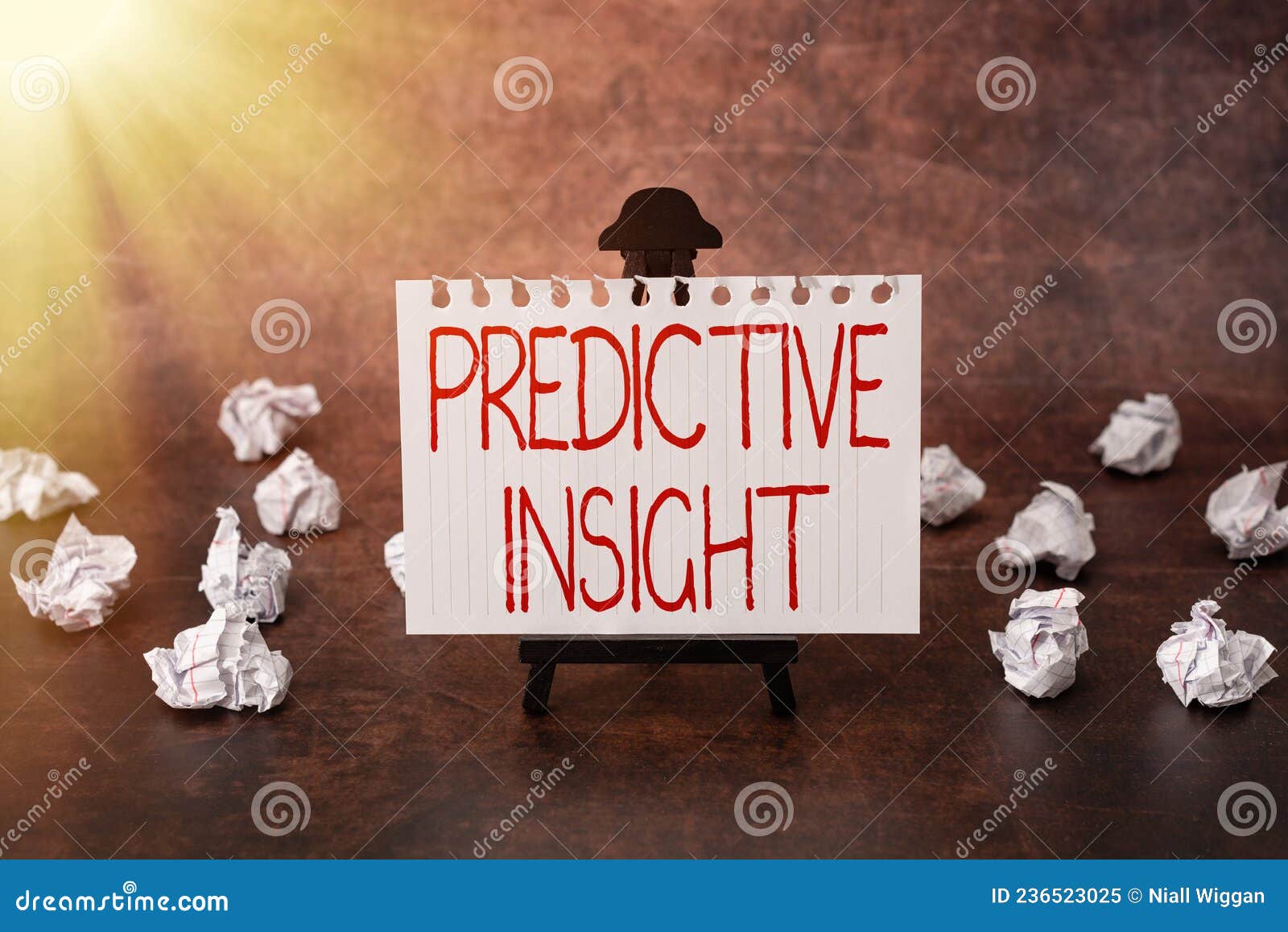 Writing Displaying Text Predictive Insight. Business Overview Proactive ...