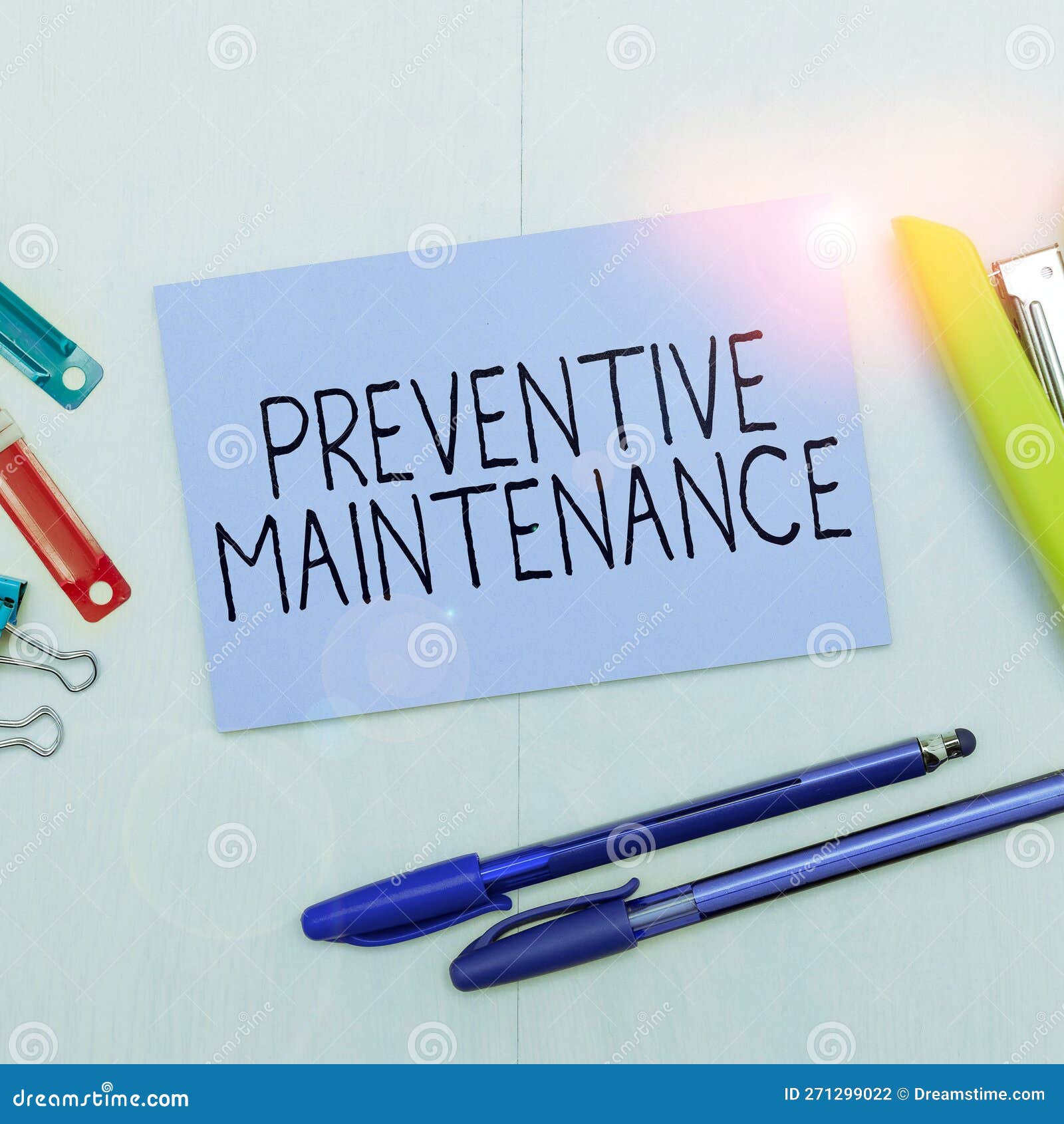 Conceptual Display Preventive Maintenance. Concept Meaning Avoid ...