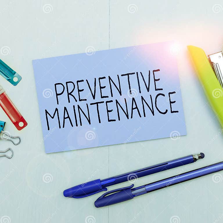 Conceptual Display Preventive Maintenance. Concept Meaning Avoid ...