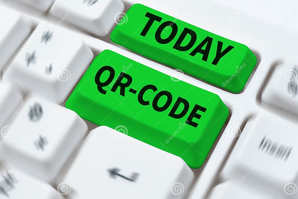 Writing Displaying Text Qr Code. Word Written on the Trademark for a ...