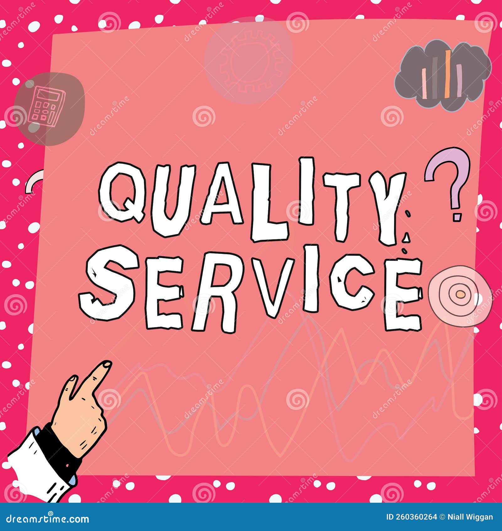 Text Caption Presenting Quality Service. Business Concept Meeting the ...