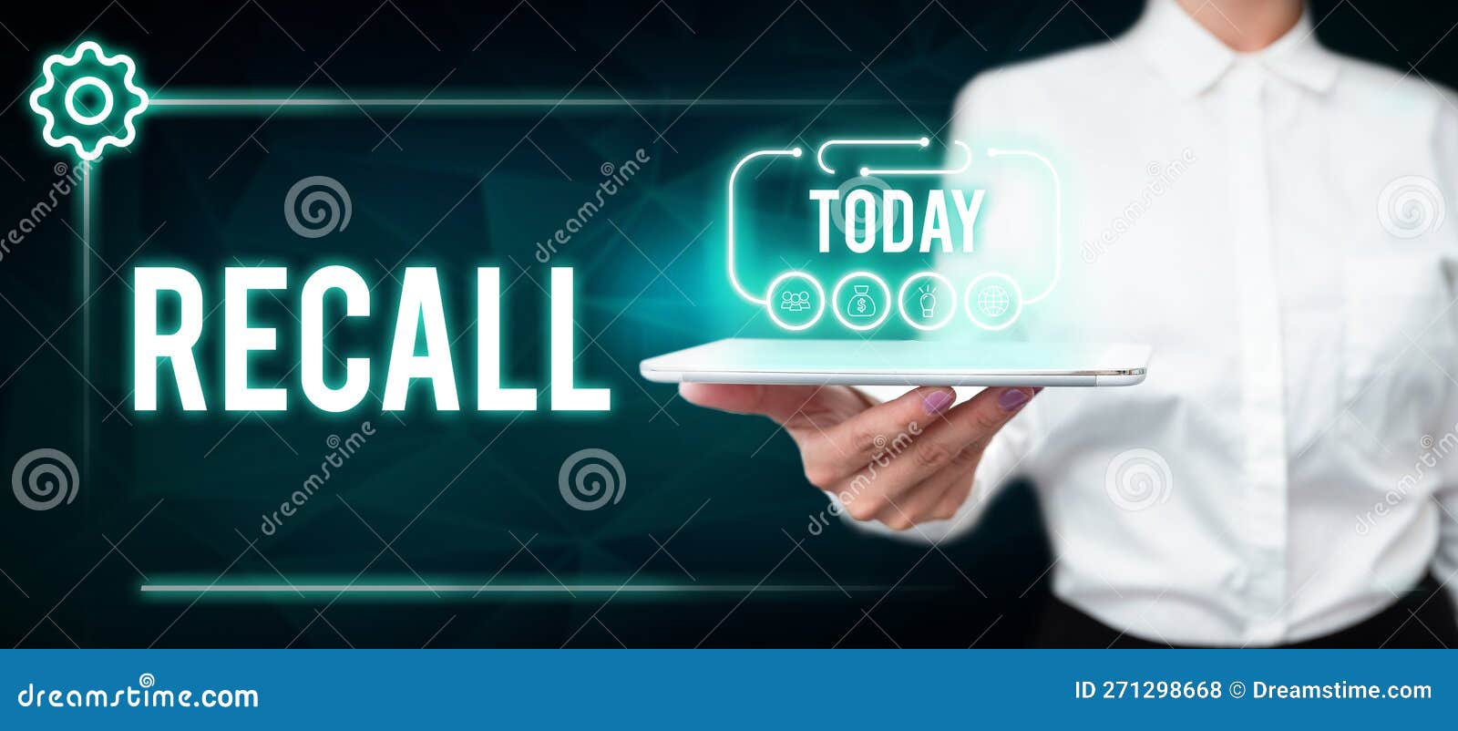 Writing Displaying Text Recall. Word for Bring Fact Event or Situation ...