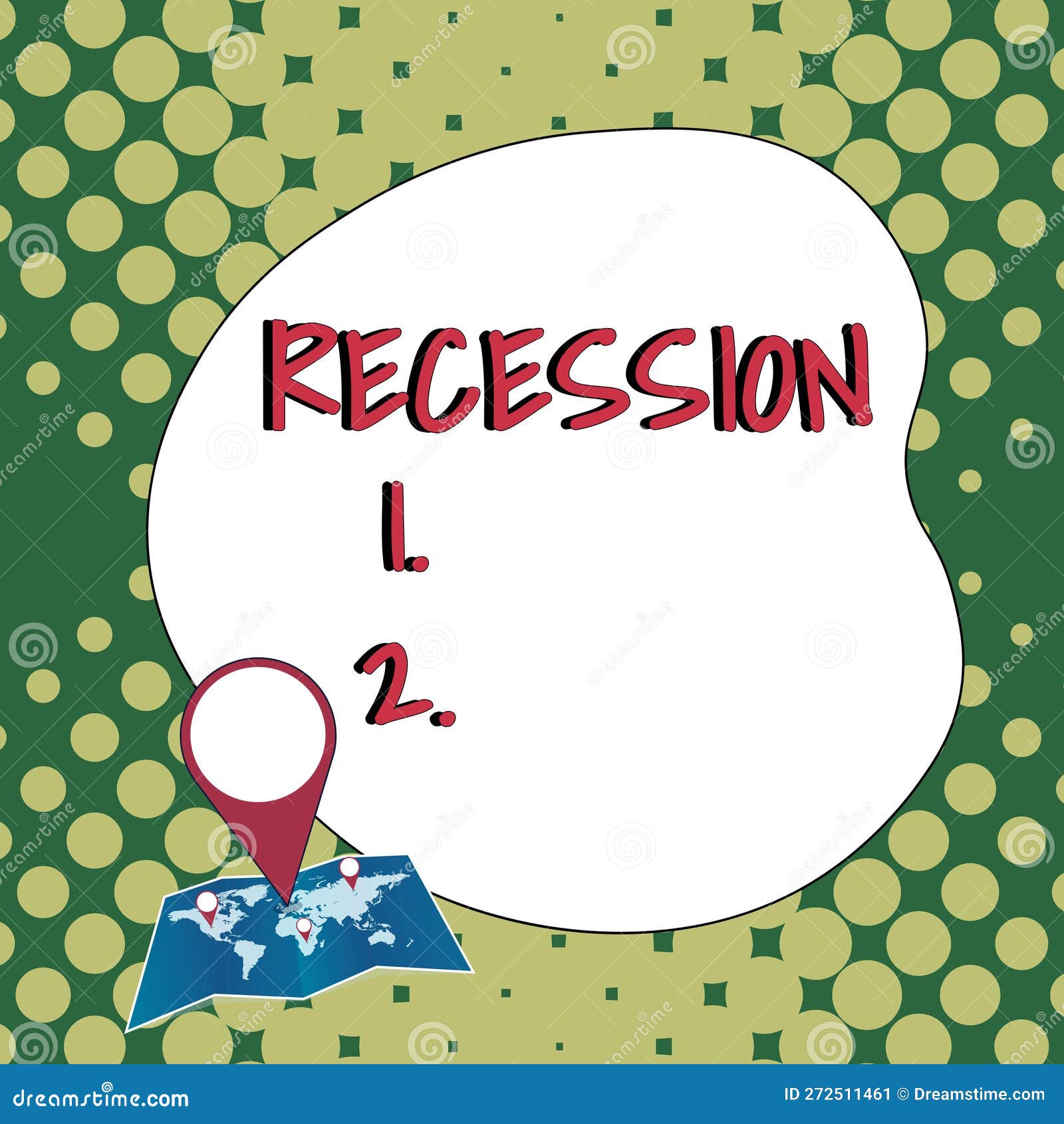 Writing Displaying Text Recession. Conceptual Photo the Process of Progressive Decrease in ...