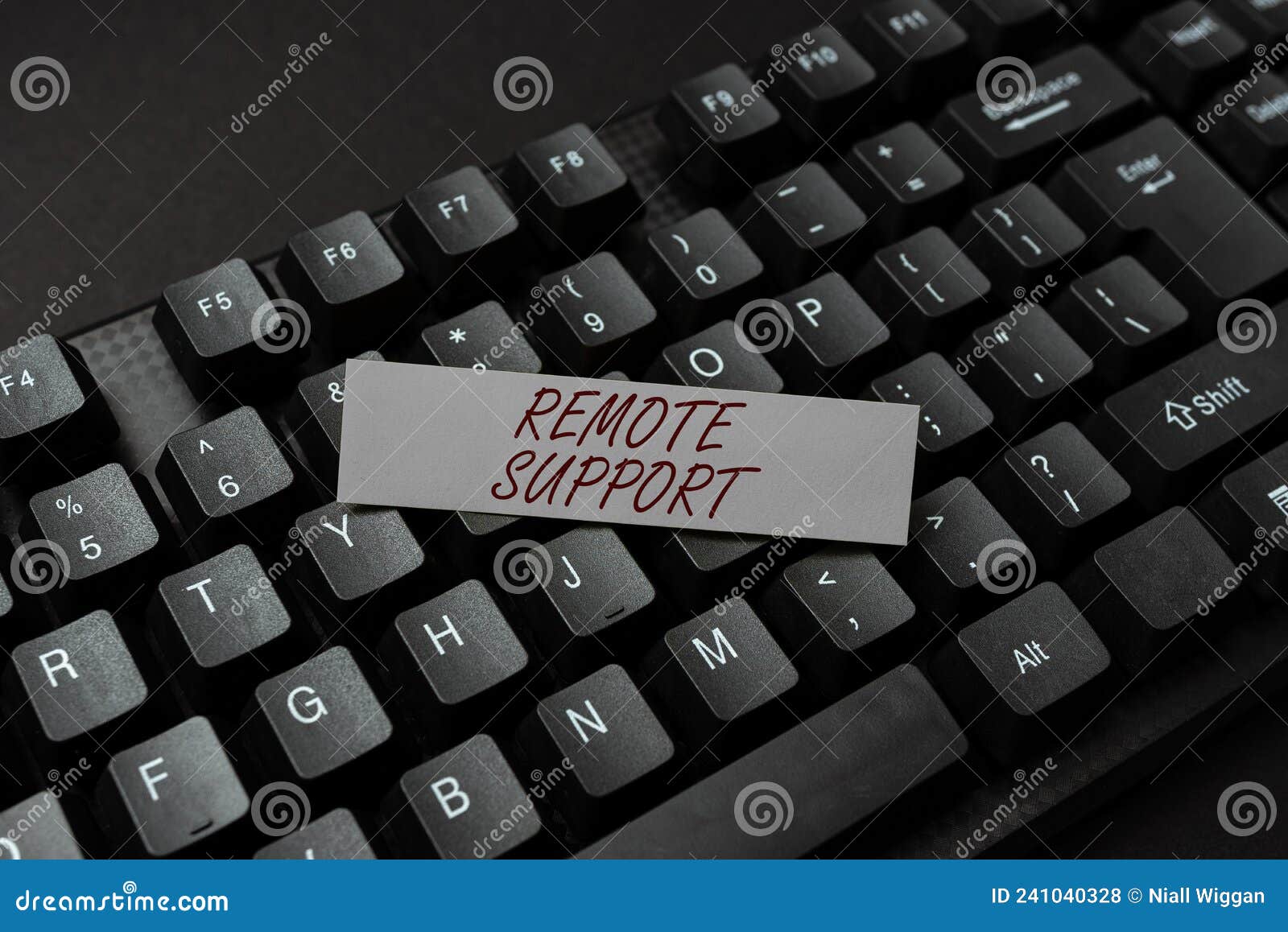 Text Sign Showing Remote Support. Business Overview Help Endusers To ...