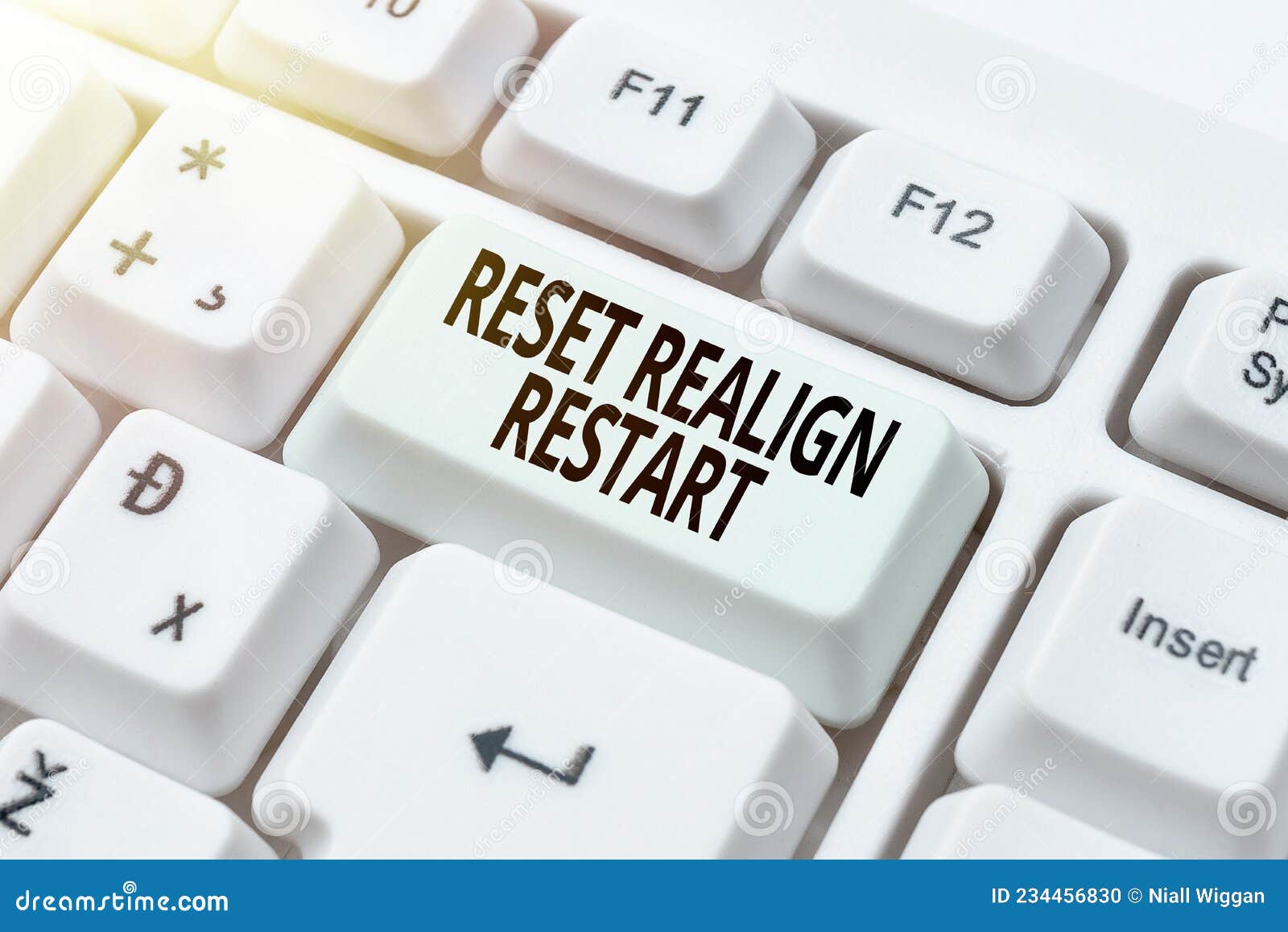 Text Showing Inspiration Reset Realign Restart. Concept Meaning Life ...