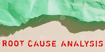 Writing Displaying Text Root Cause Analysis. Business Showcase Method of Problem Solving ...