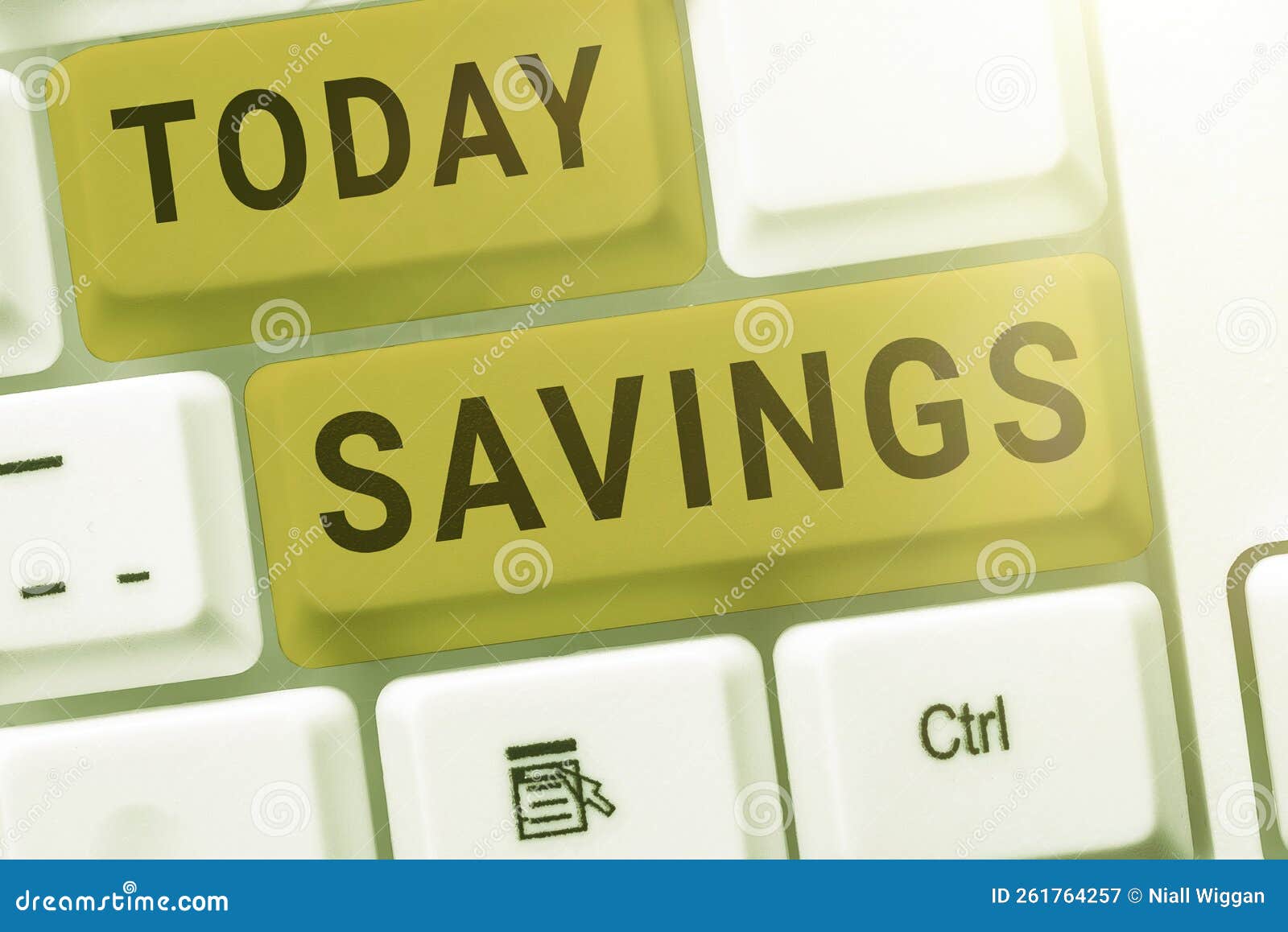 Writing Displaying Text Savings. Business Showcase Process of Setting ...