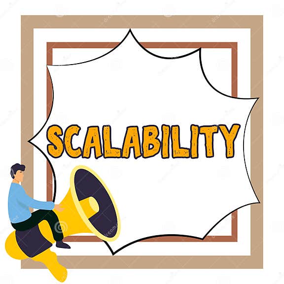 Writing Displaying Text Scalability. Word Written on Capable of Being ...