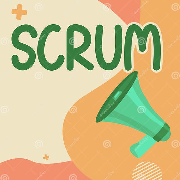 Writing Displaying Text Scrum Business Showcase Handwriting As Distinct From Print Written