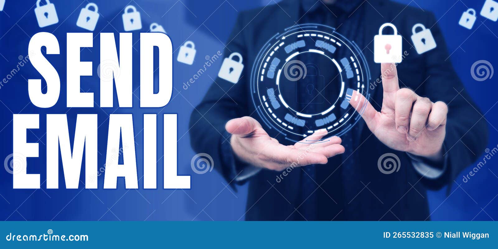 Writing Displaying Text Send Email. Business Idea the System for Using Computers To Send ...