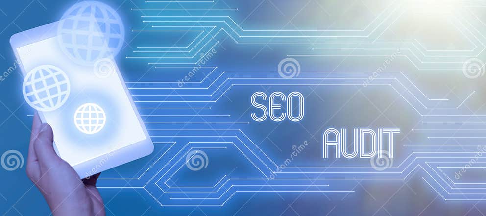 Writing Displaying Text Seo Audit. Word for Search Engine Optimization Validating and Verifying ...