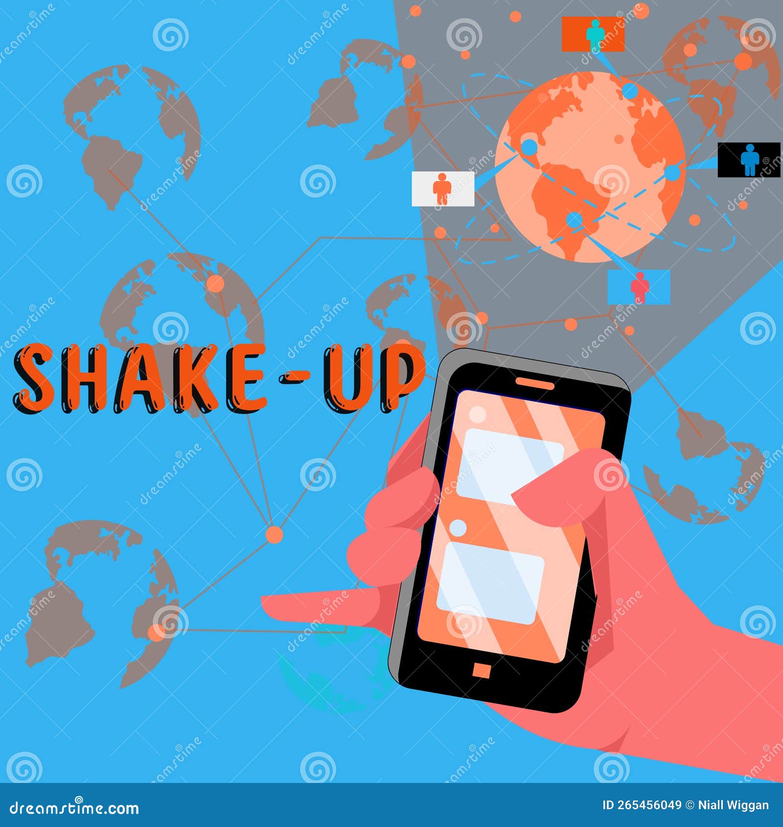 Writing Displaying Text Shake Up. Word for Way of Meeting Someone or ...