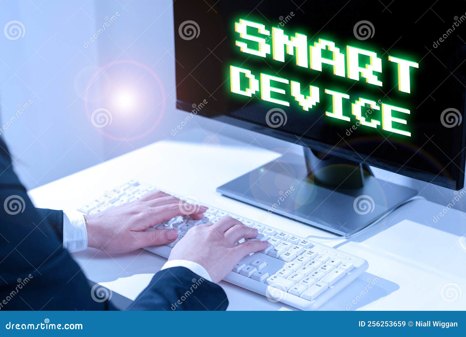 Writing Displaying Text Smart Device. Business Overview Electronic ...