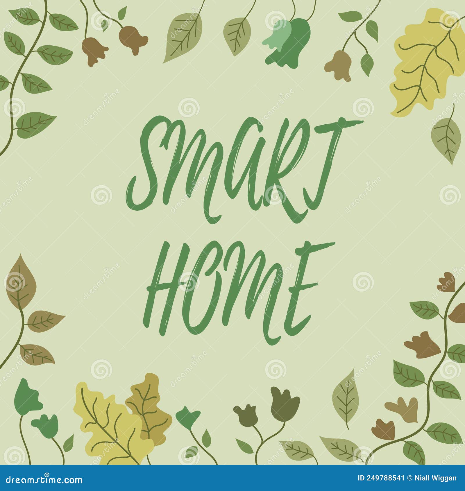 Writing Displaying Text Smart Home. Word Written on Automation System ...