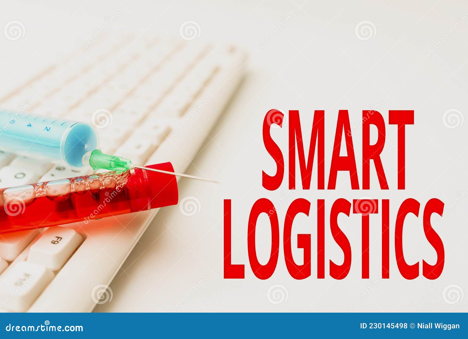 Writing Displaying Text Smart Logistics. Concept Meaning Integration of ...