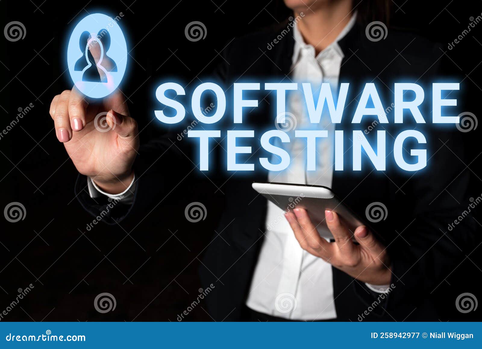 Writing Displaying Text Software Testing. Business Idea Activity To ...