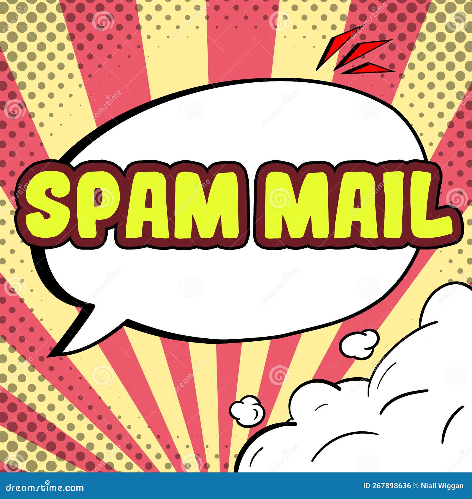 Writing Displaying Text Spam Mail. Word Written on Intrusive ...