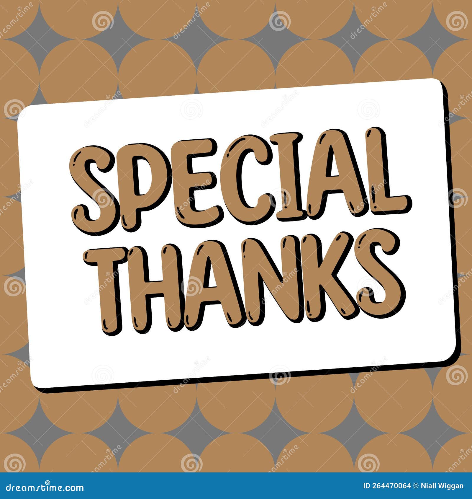 Writing Displaying Text Special Thanks. Business Idea Expression of ...