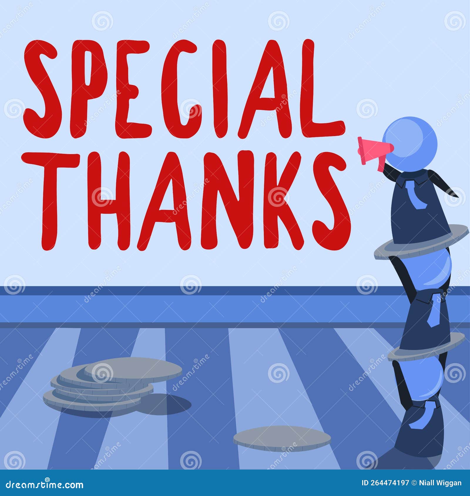 Writing Displaying Text Special Thanks. Business Idea Expression of ...