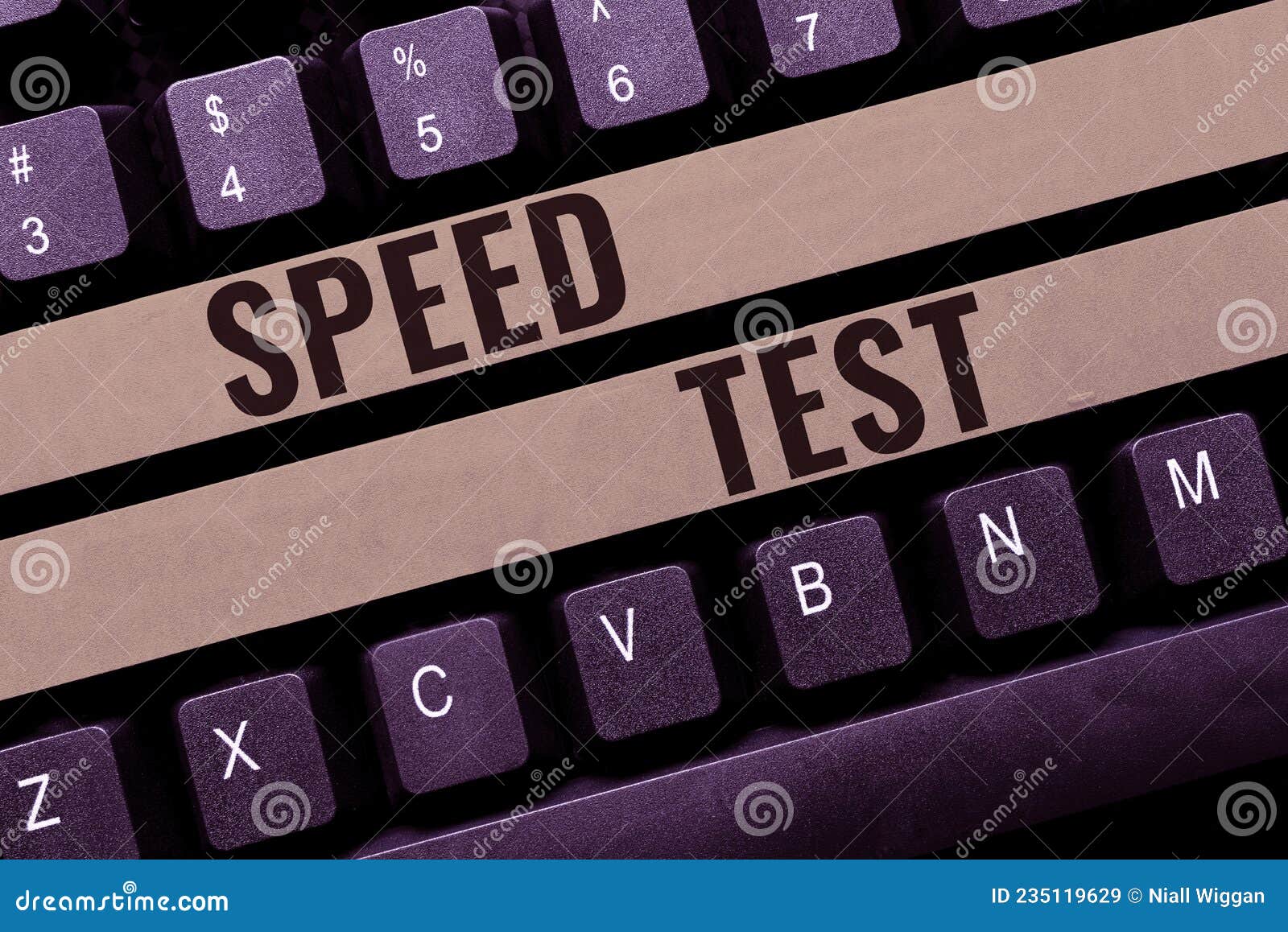 Writing Displaying Text Speed Test. Word Written on Psychological Test ...