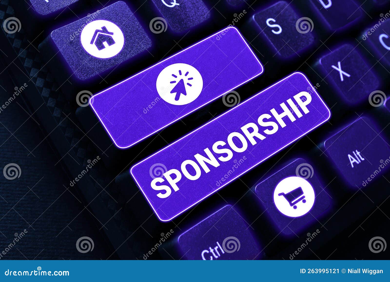 Text Caption Presenting Sponsorship. Business Approach Position of ...